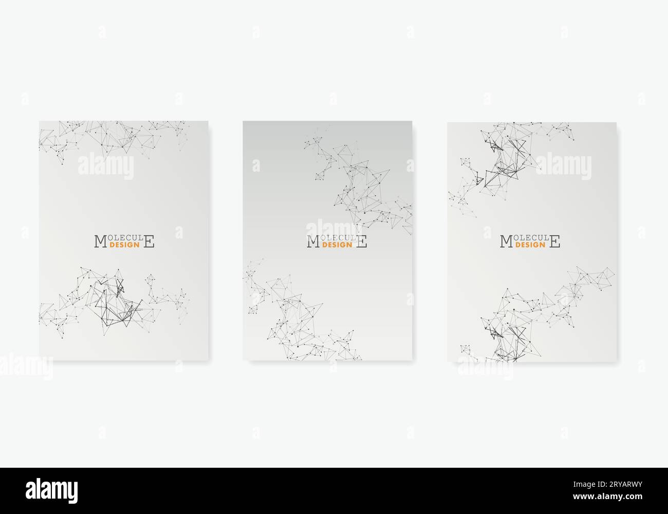 Vector Connect Lines And Dots Brochure Template For Technology And