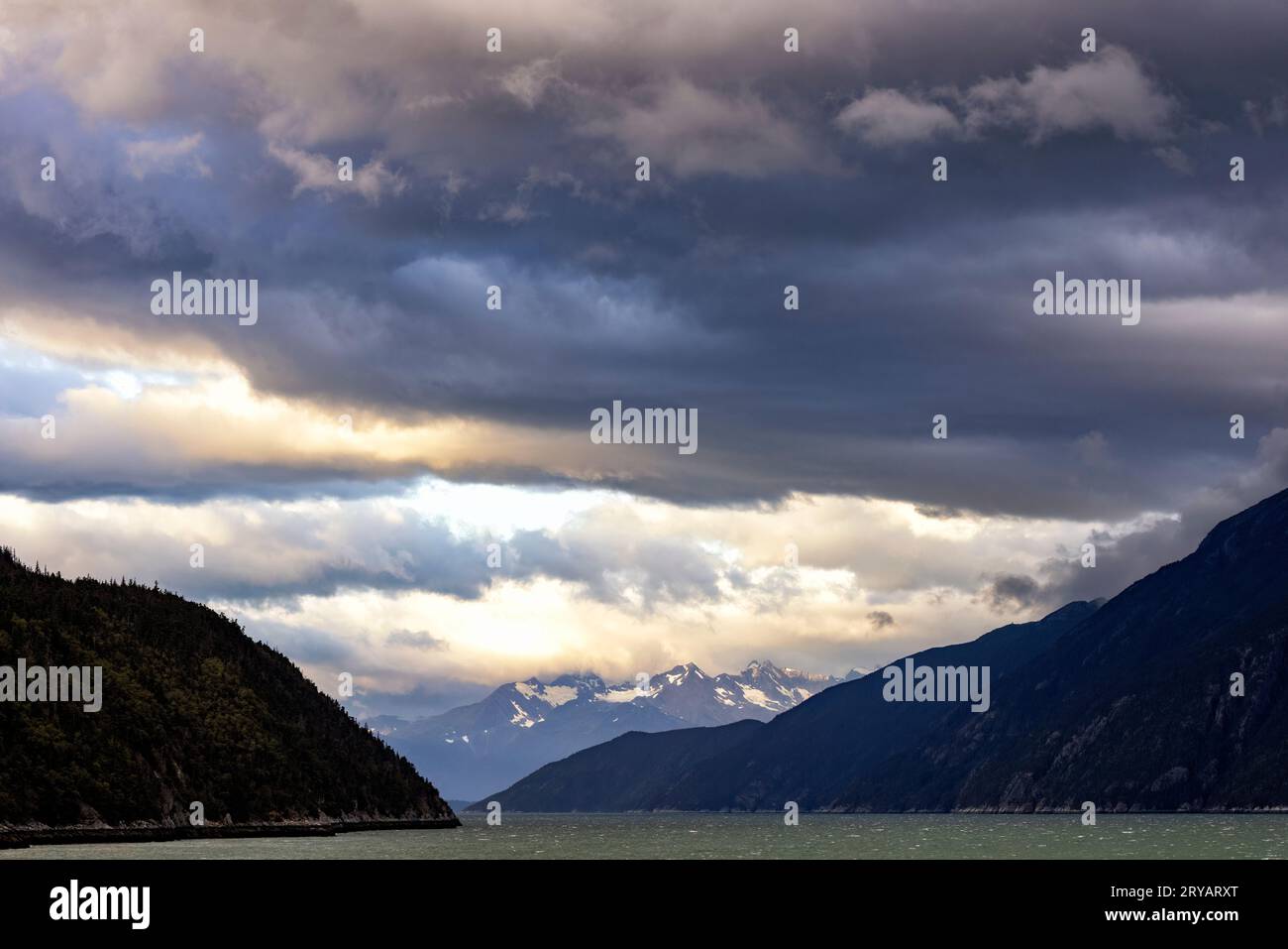 Moody Taiya Inlet landscape - Skagway, Alaska, USA Stock Photo - Alamy