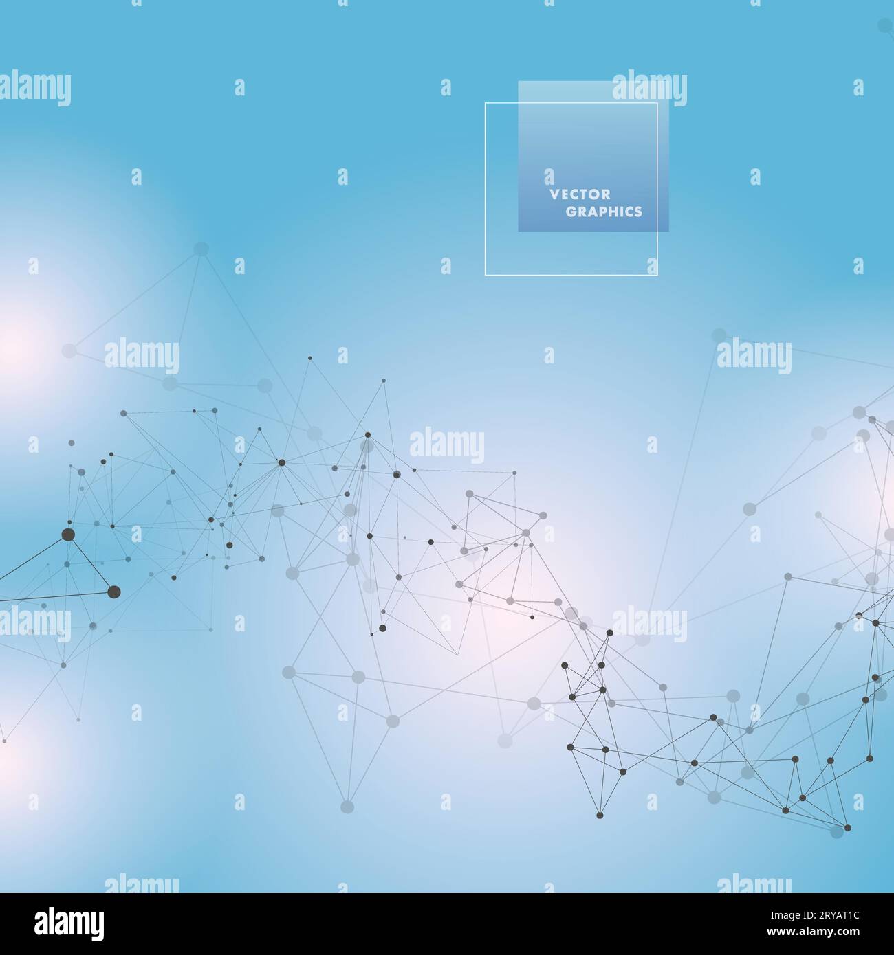 Vector connect line and dot. Abstract digital technology. Science and medical health design ...