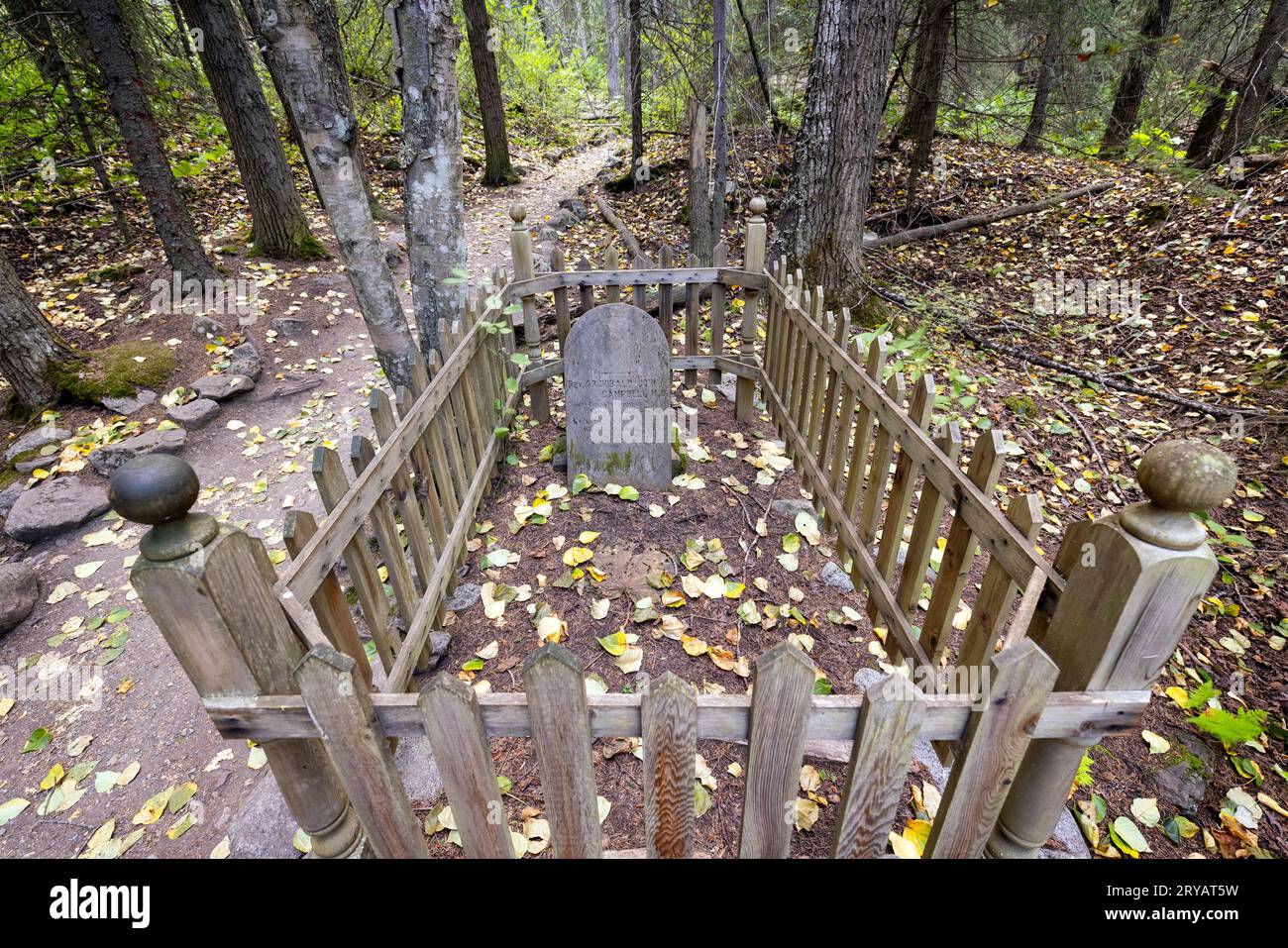 Gold Rush Cemetery - Skagway, Alaska, USA Stock Photo - Alamy