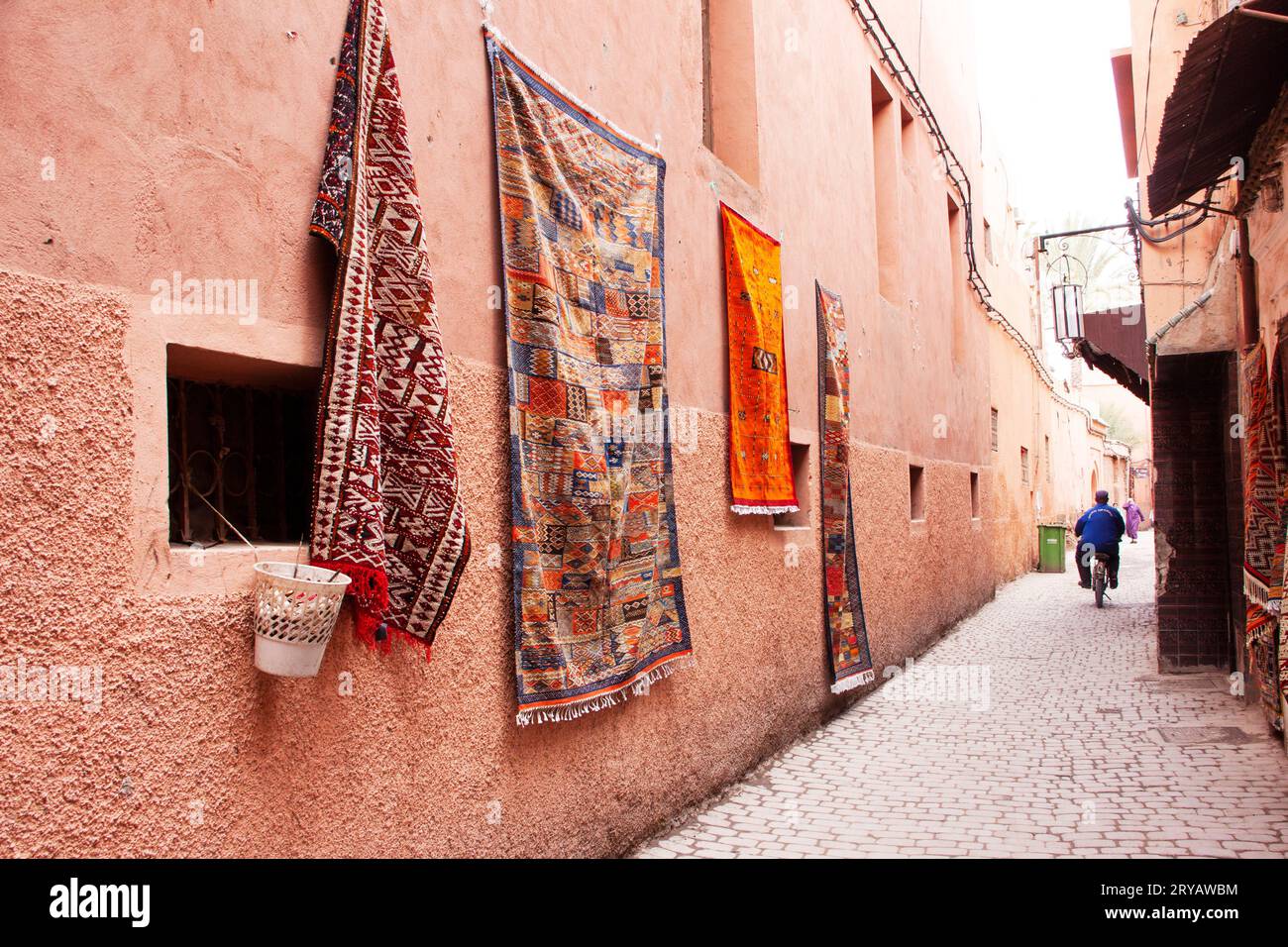 traditional old street / walkway in Marrakech Morocco March 2012 Stock ...