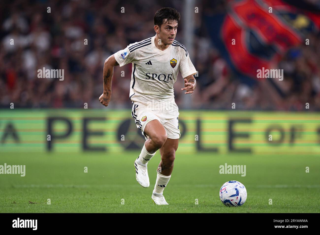 Paulo Dybala of AS Roma in action during the Serie A football match ...