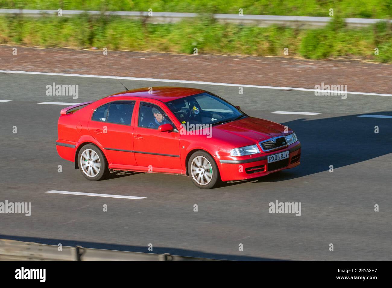 2005 Red Skoda Octavia Rs 20V T 180 Hatchback car Petrol 1781 cc, Six ...