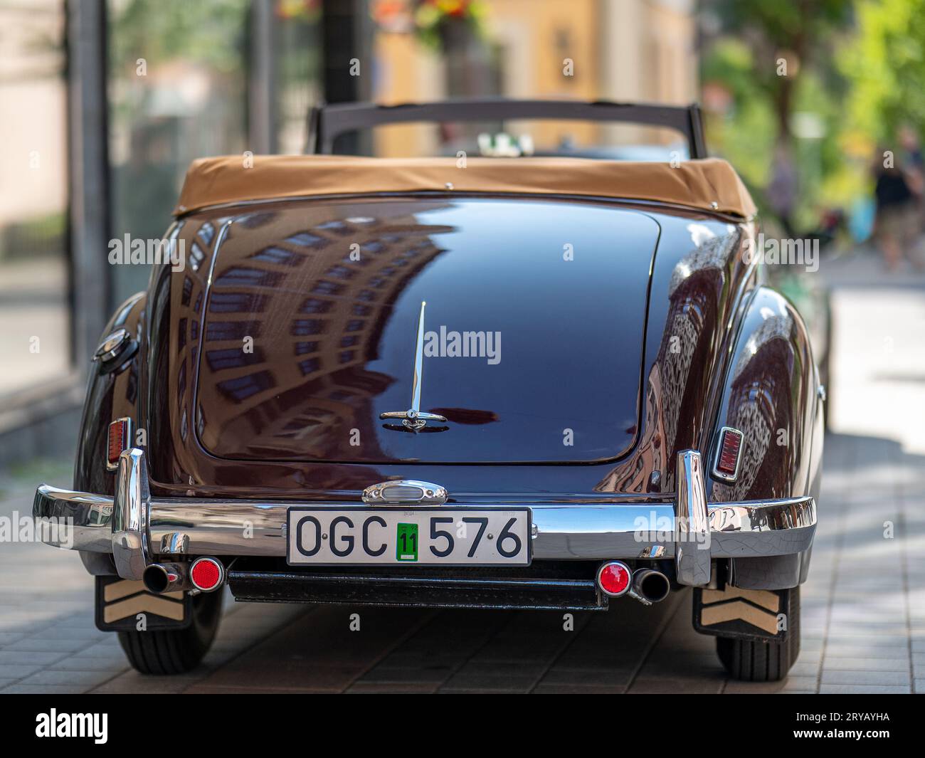 Alvis TA 21 from 1951 parked at street Hospitalsgatan in Norrköping ...