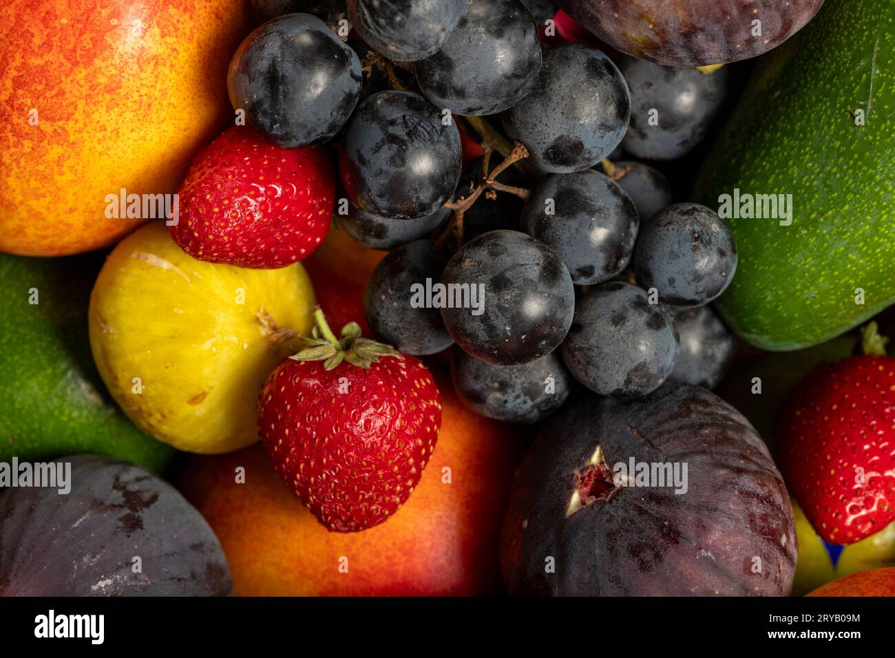 Mixed fresh organic fruit hi-res stock photography and images - Alamy