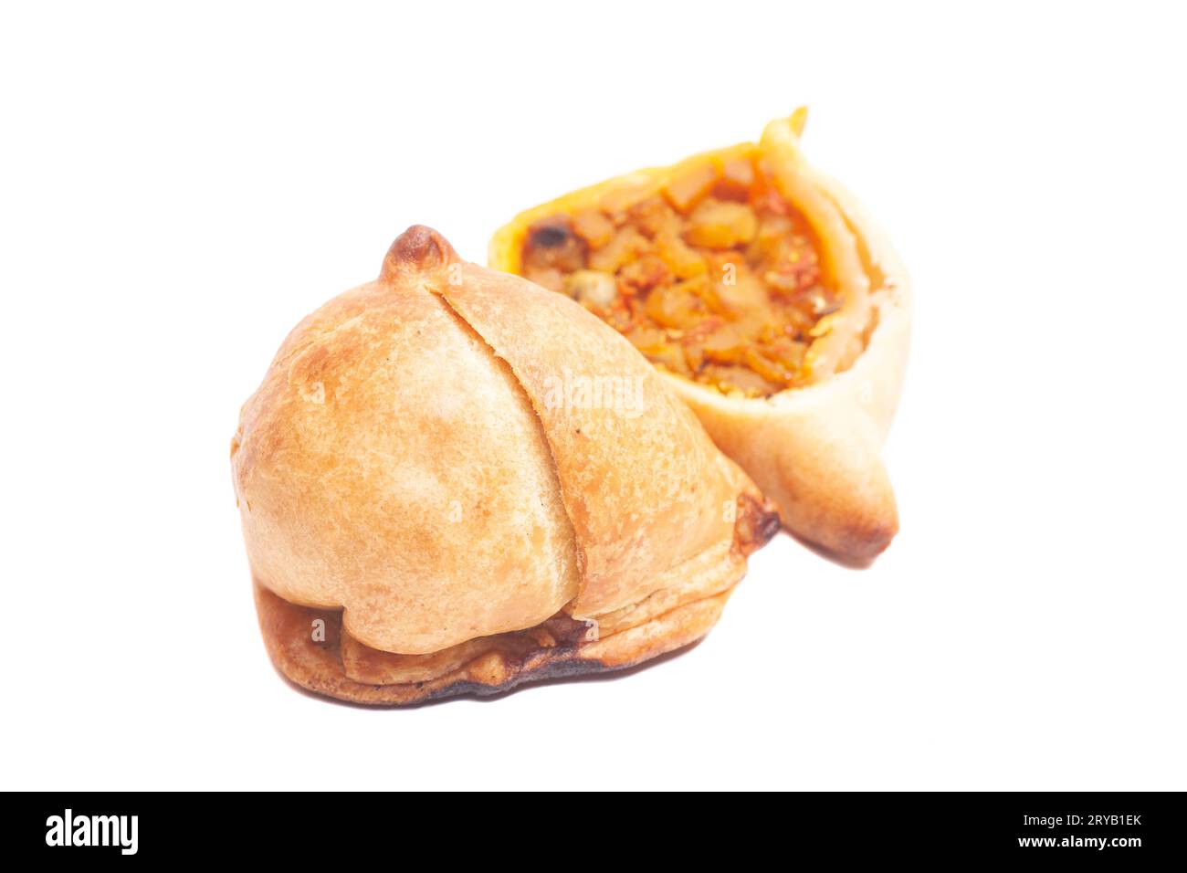 Indian samosa isolated on white background Stock Photo - Alamy