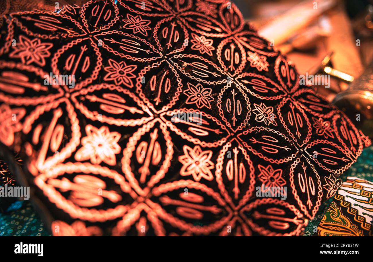 Indonesian Metal Batik Stamps Stock Photo - Alamy