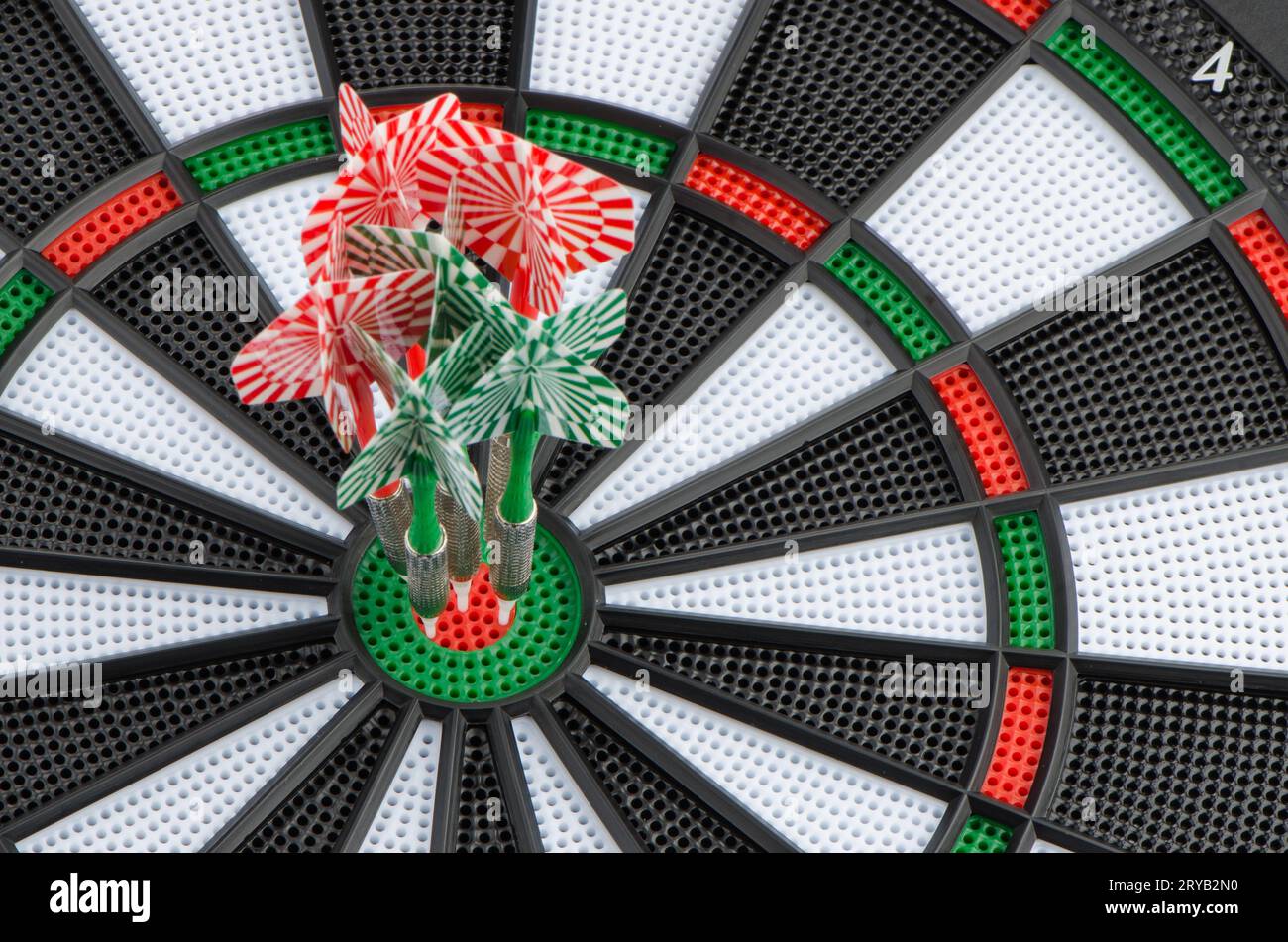 Red and green and black dart board hi-res stock photography and images ...