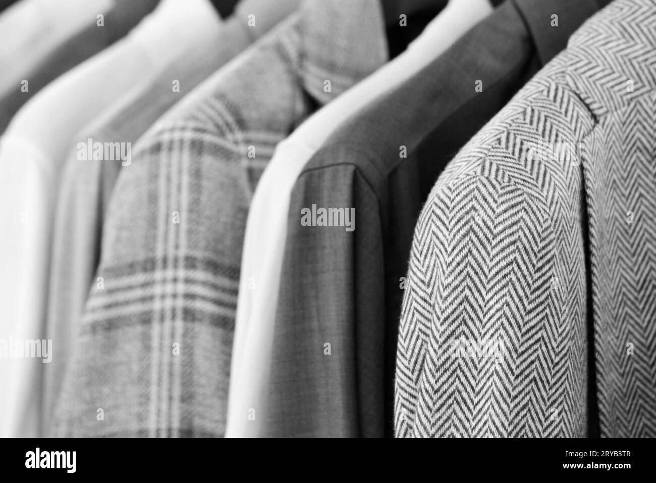 Men buy clothes Black and White Stock Photos & Images - Alamy