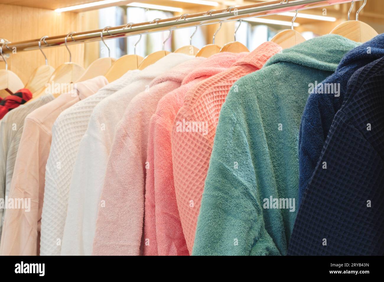 Bathrobe display hi-res stock photography and images - Alamy