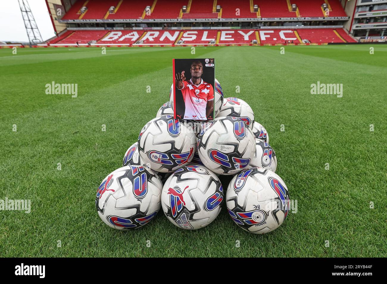 Devante Cole #44 of Barnsley on the front cover of todays match day ...
