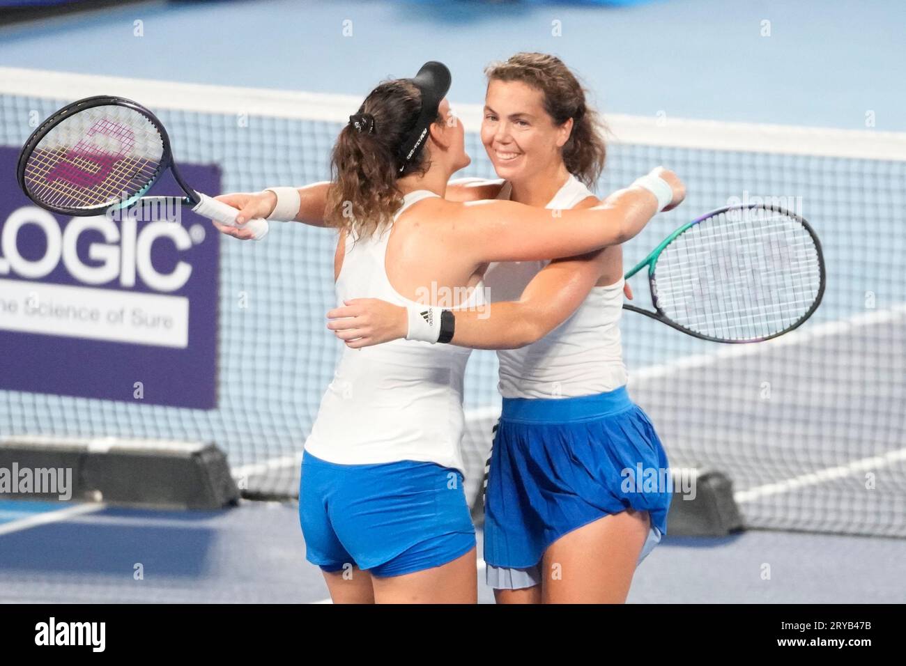 Ulrikke Eikeri of Norway, right, and Ingrid Neel of Estonia, celebrate ...