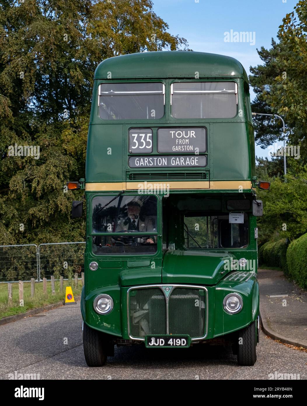Holt, Norfolk, UK – September 16 2023. Front on view of a vintage ...