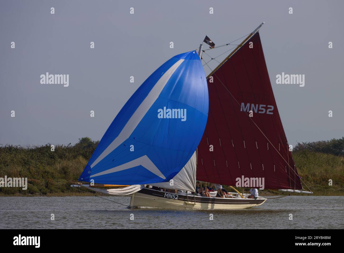 The oyster smack Skylark, MN52, Maldon regatta, 2023 Stock Photo - Alamy