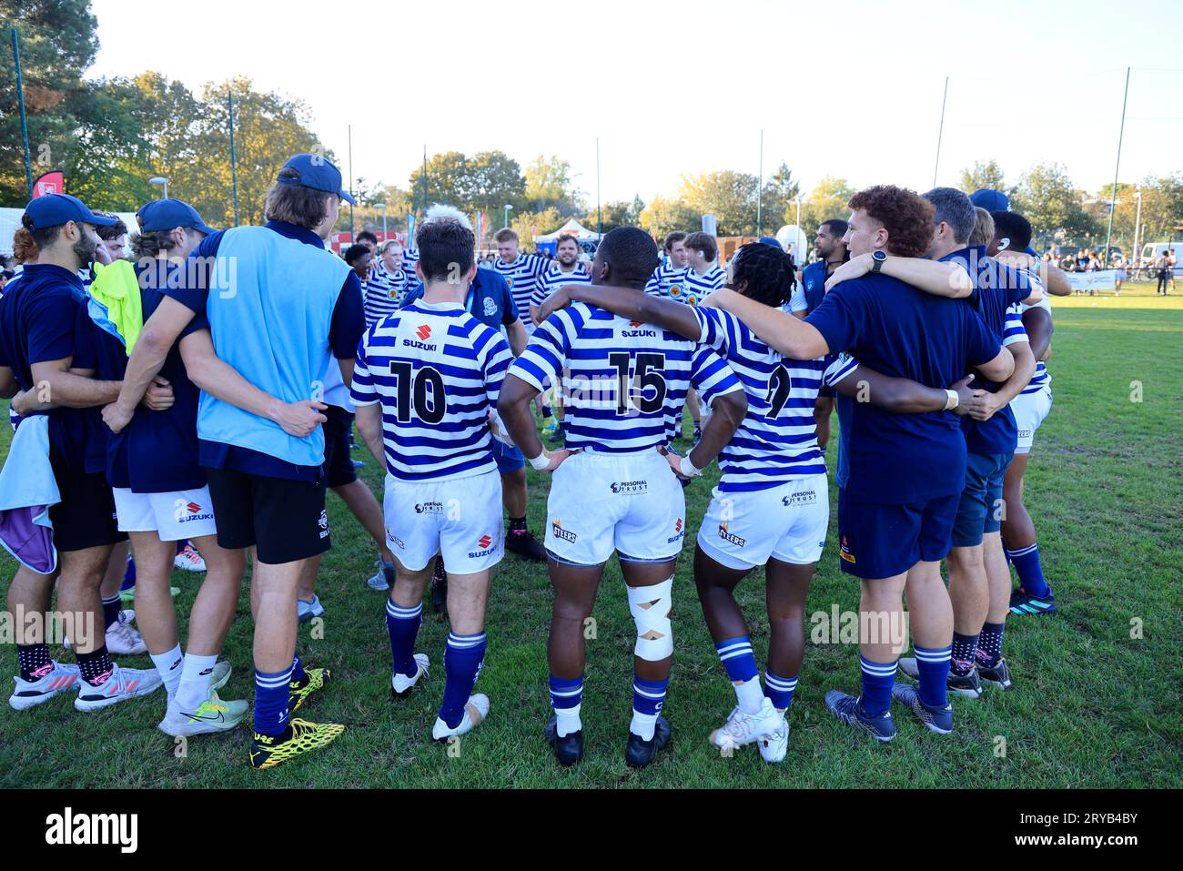 Pessac, France. September 28, 2023. On the sidelines of the 2023 Rugby ...