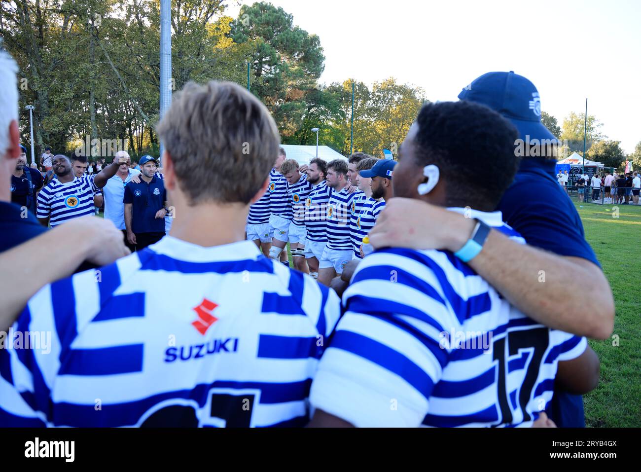 Pessac, France. September 28, 2023. On the sidelines of the 2023 Rugby ...