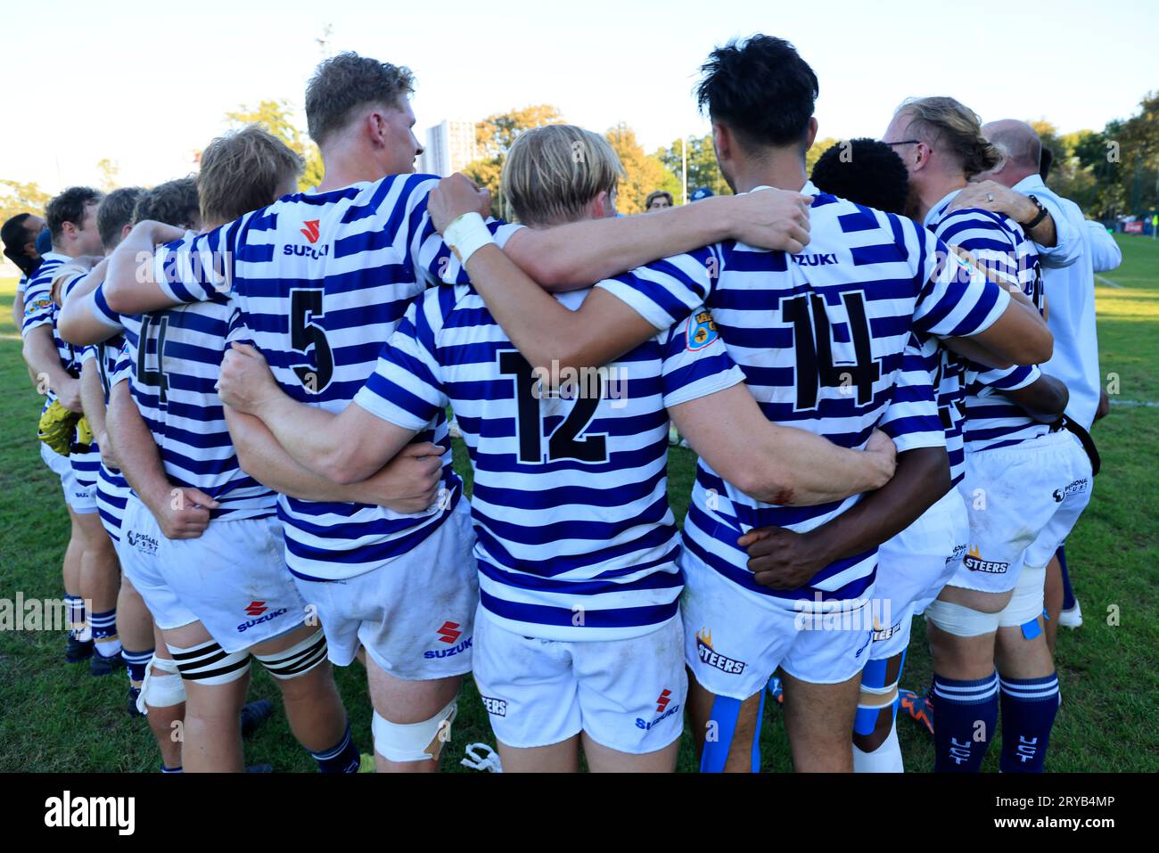 Pessac, France. September 28, 2023. On the sidelines of the 2023 Rugby ...