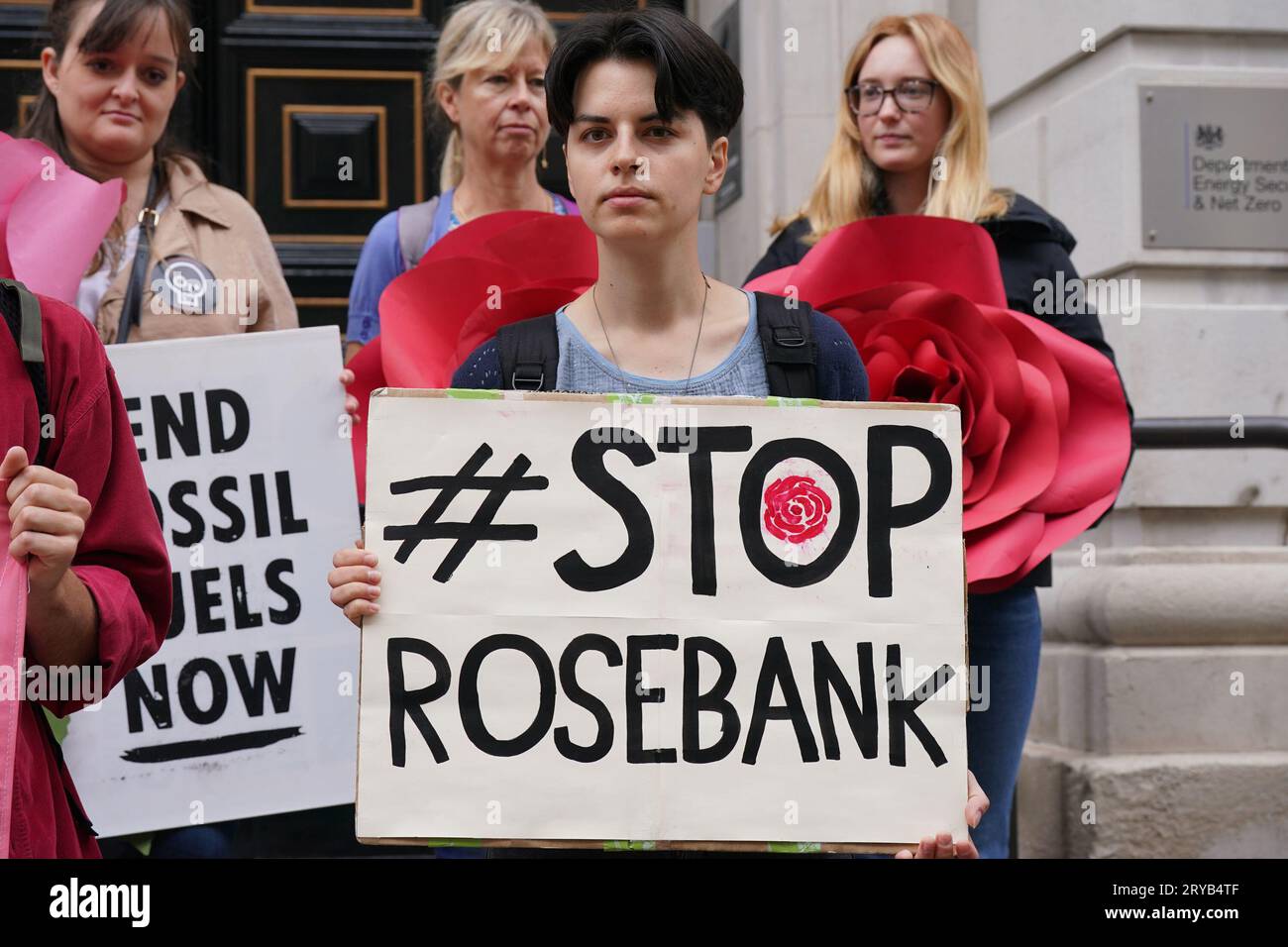 People take part during a protest in central London after the ...