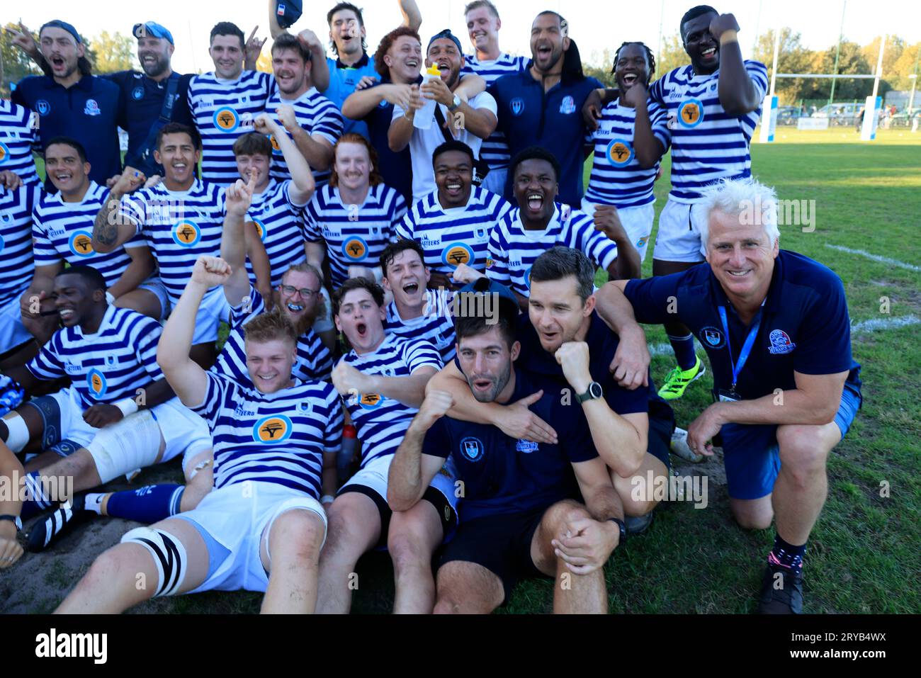Pessac, France. September 28, 2023. On the sidelines of the 2023 Rugby ...