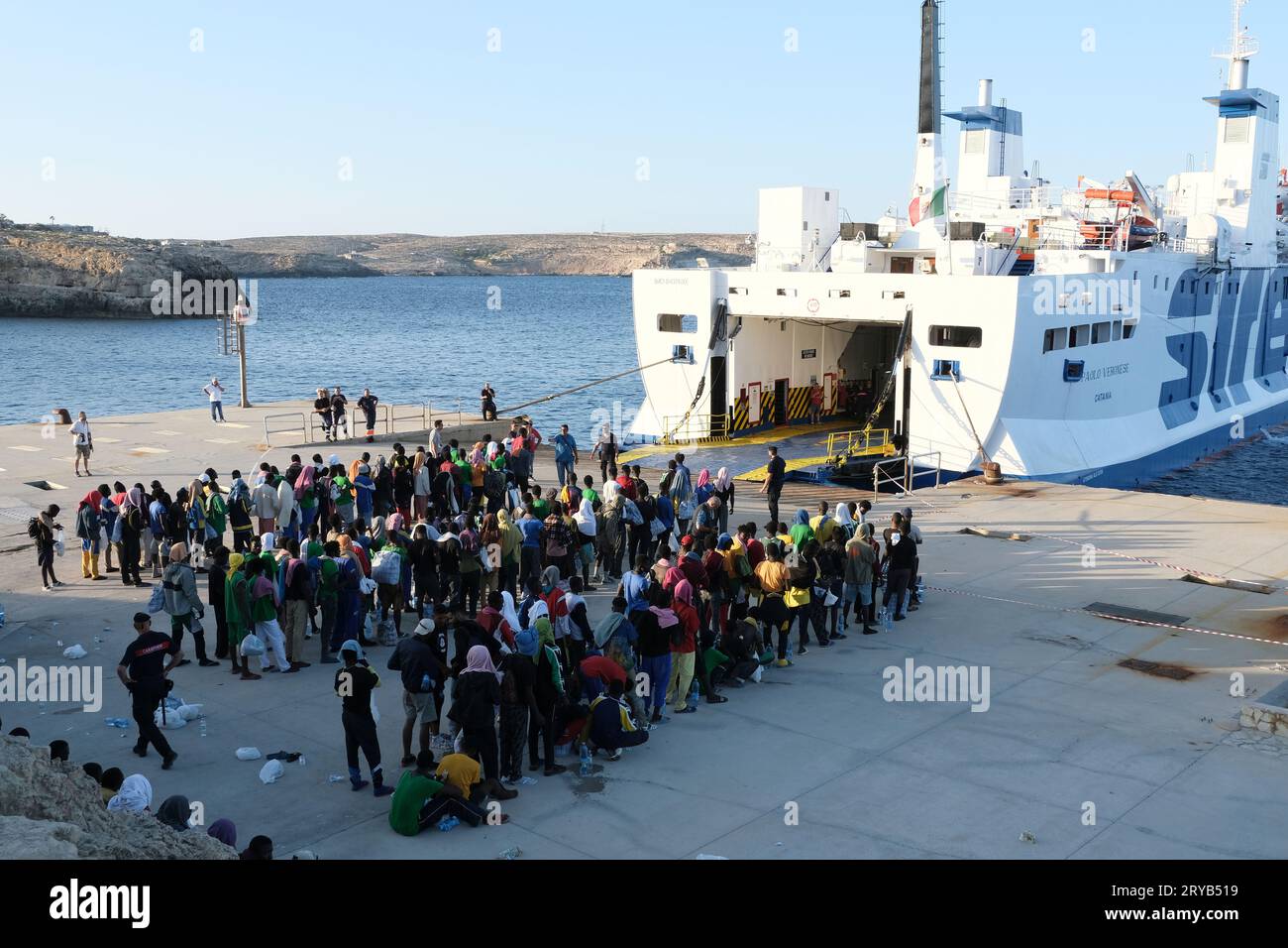 Lampedusa, Province of Agrigento, Italy, Circa September 2023, 7000 ...