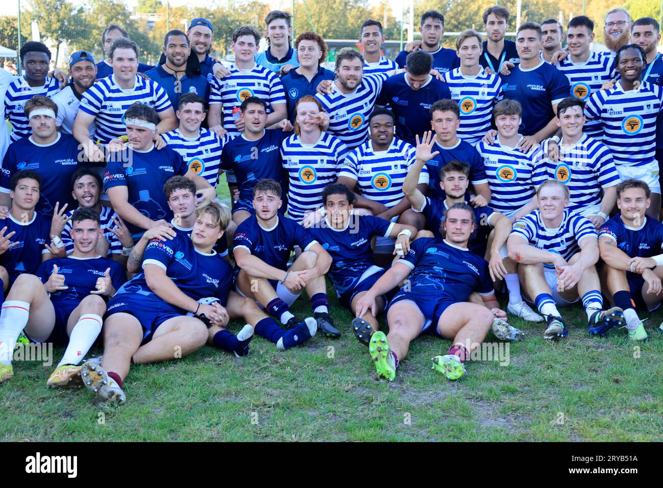 Pessac, France. September 28, 2023. On the sidelines of the 2023 Rugby ...