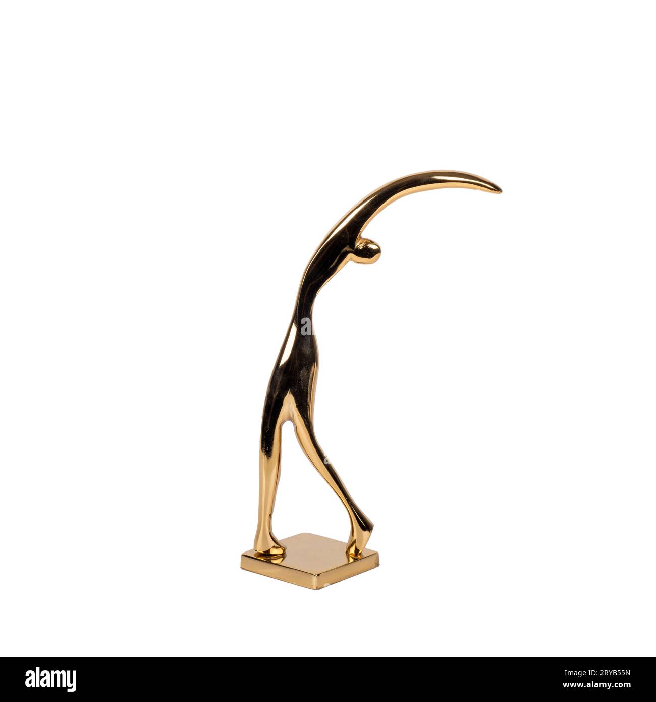 luxury home accessory decorative metal bale dancer figure isolated on ...