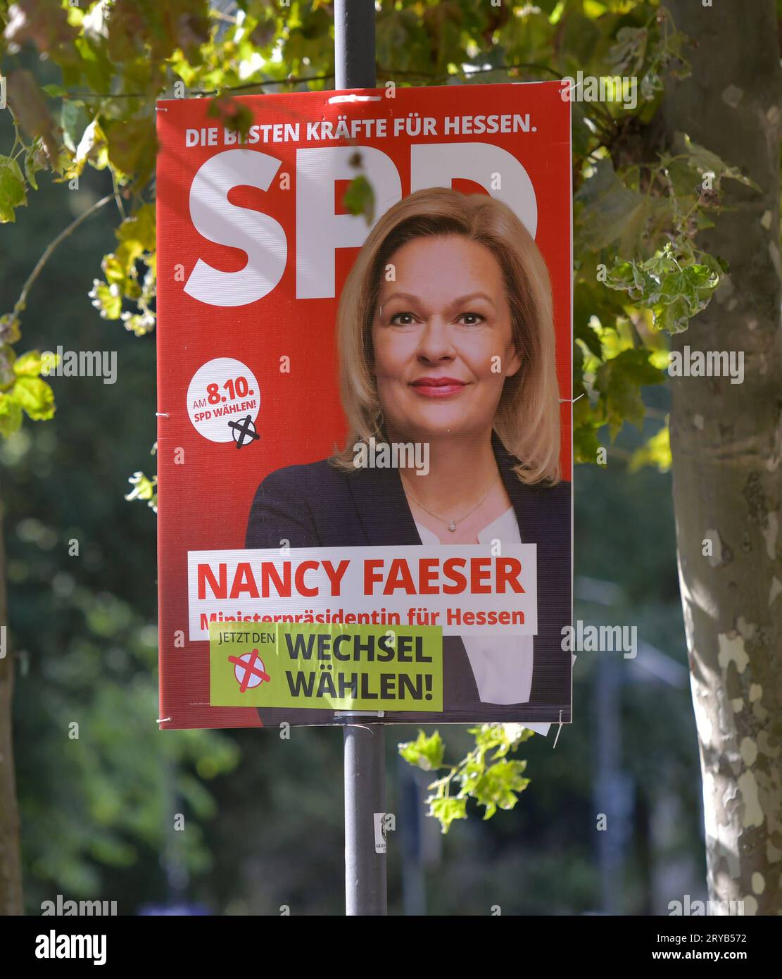 29.09.2023, xblx, Politik, Wahlplakat Landtagswahl 08.10.2023 ...