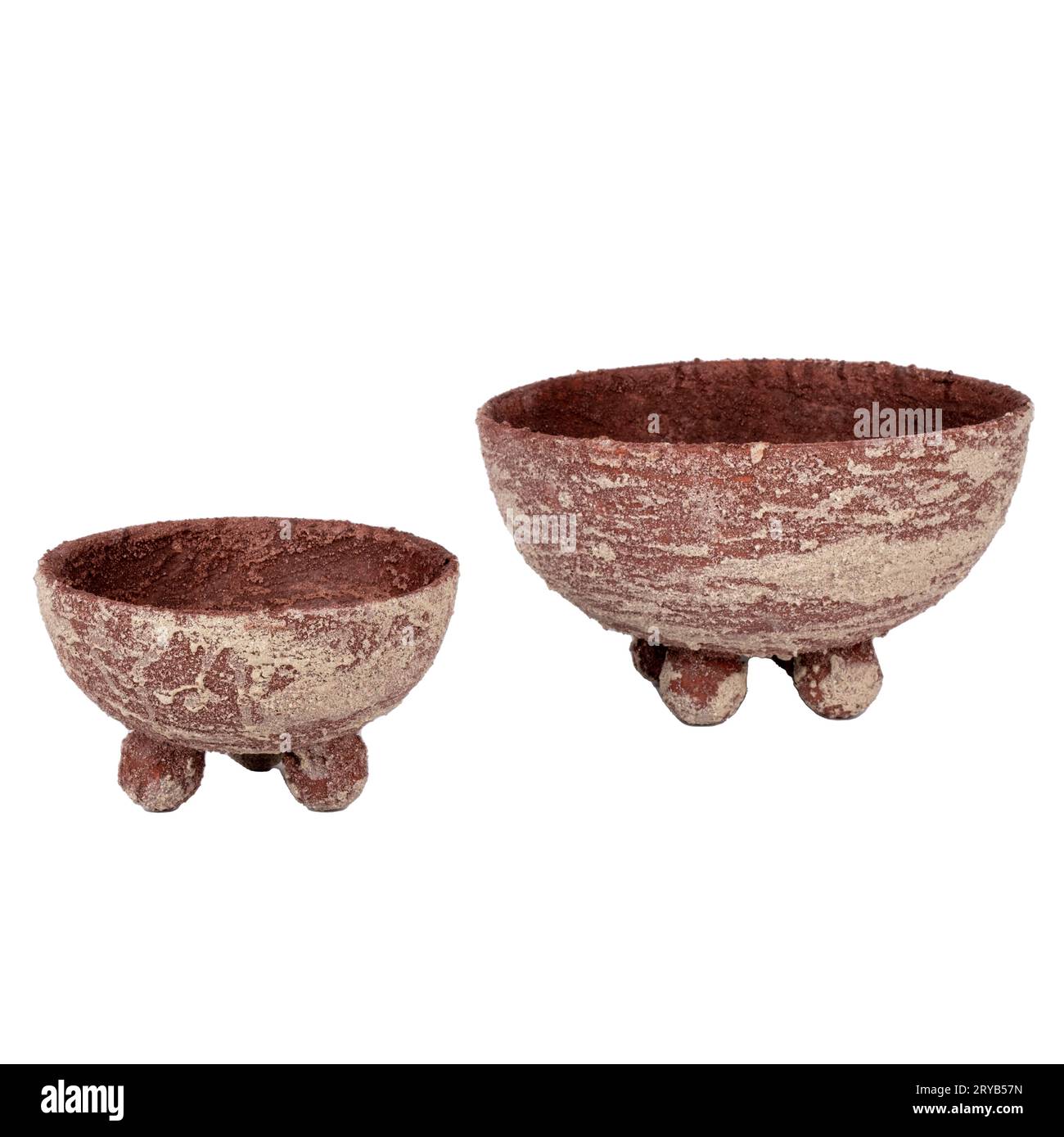 trendy design decorative ceramic vase isolated on white background ...