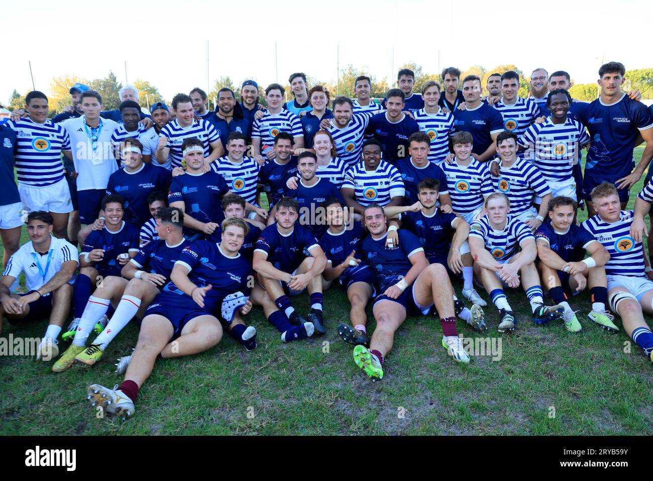 Pessac, France. September 28, 2023. On the sidelines of the 2023 Rugby ...