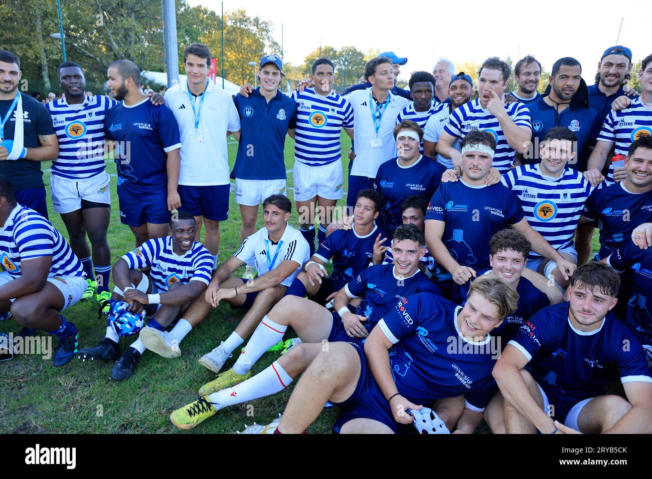 Pessac, France. September 28, 2023. On the sidelines of the 2023 Rugby ...