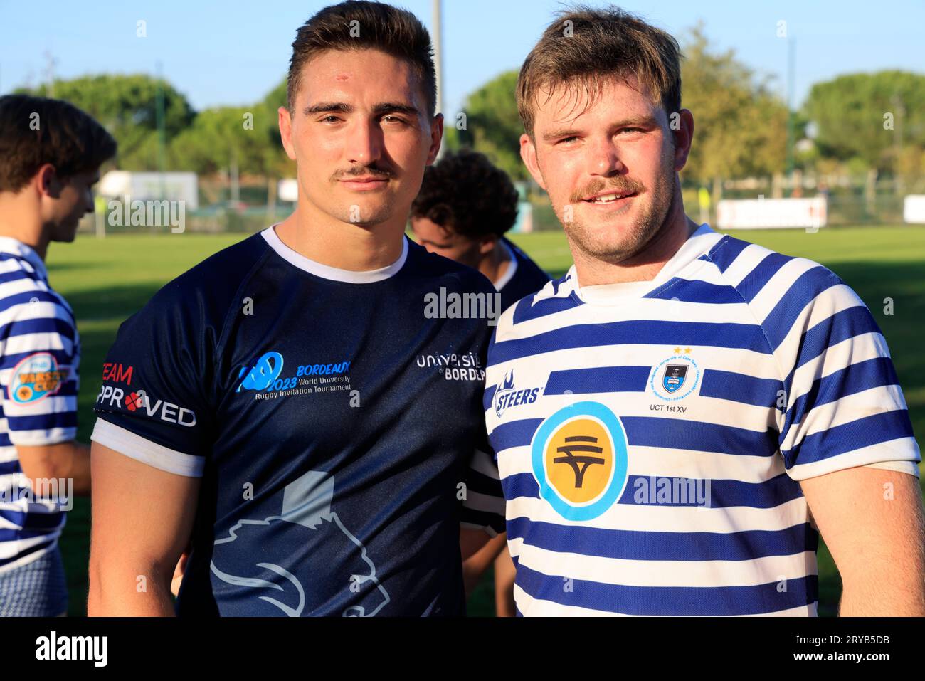 Pessac, France. September 28, 2023. On the sidelines of the 2023 Rugby ...