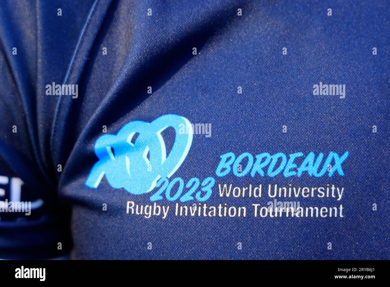 Pessac, France. September 28, 2023. On the sidelines of the 2023 Rugby ...