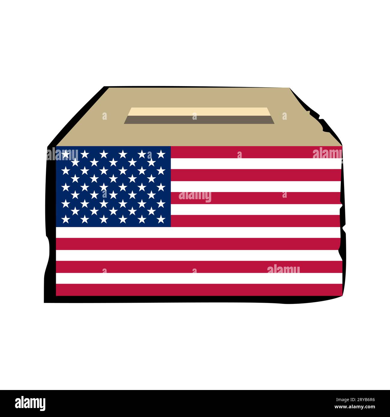 Image USA design election background. Ballot box Stock Vector Image ...
