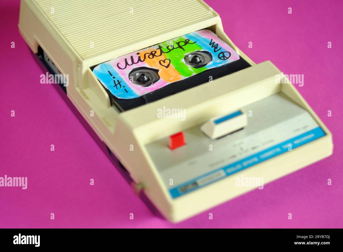 old cassette tape recorder, and cute mixtape cassette tape with ...