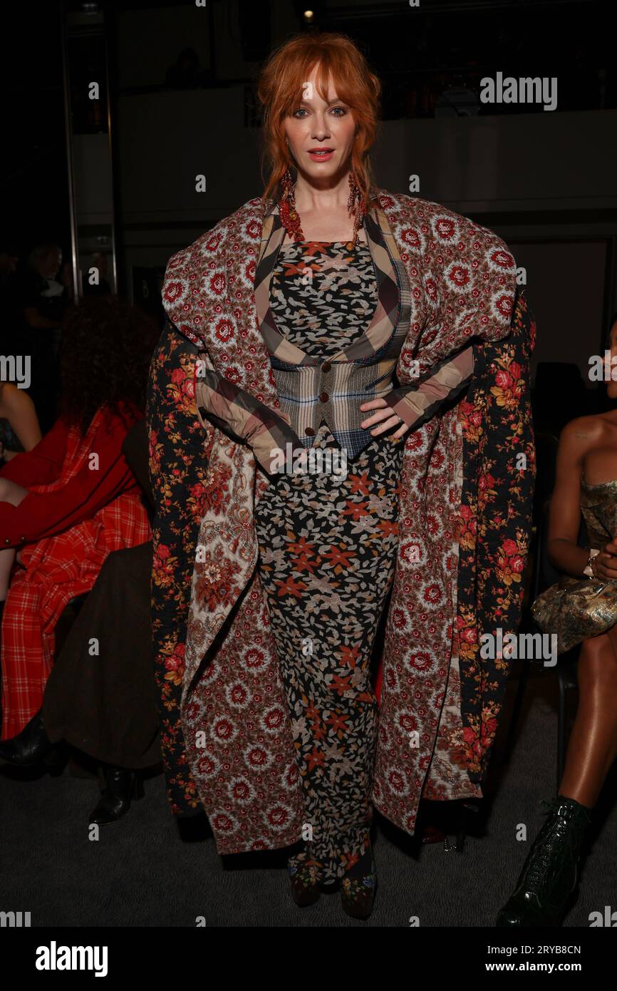 Christina Hendricks attends for the Andreas Kronthaler For Vivienne ...