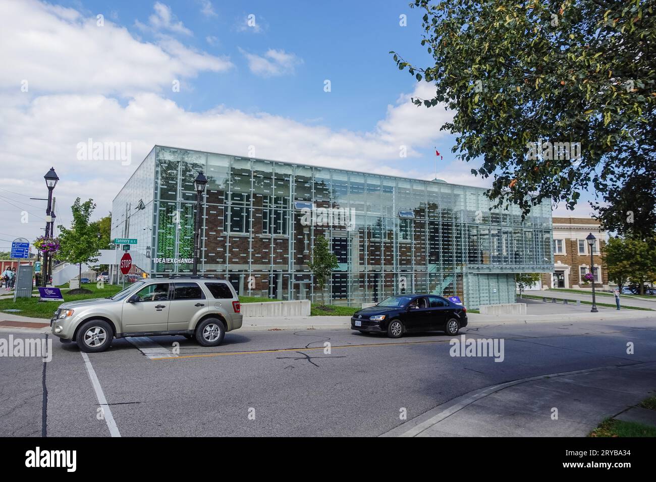 Hespeler library building in Cambridge Ontario Canada, is a fusion ...