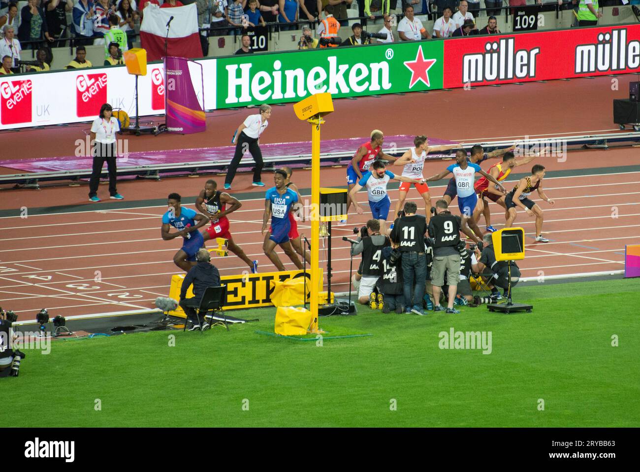 Men's 4x400 Metres Final - London 2017 World Athletics Championship ...