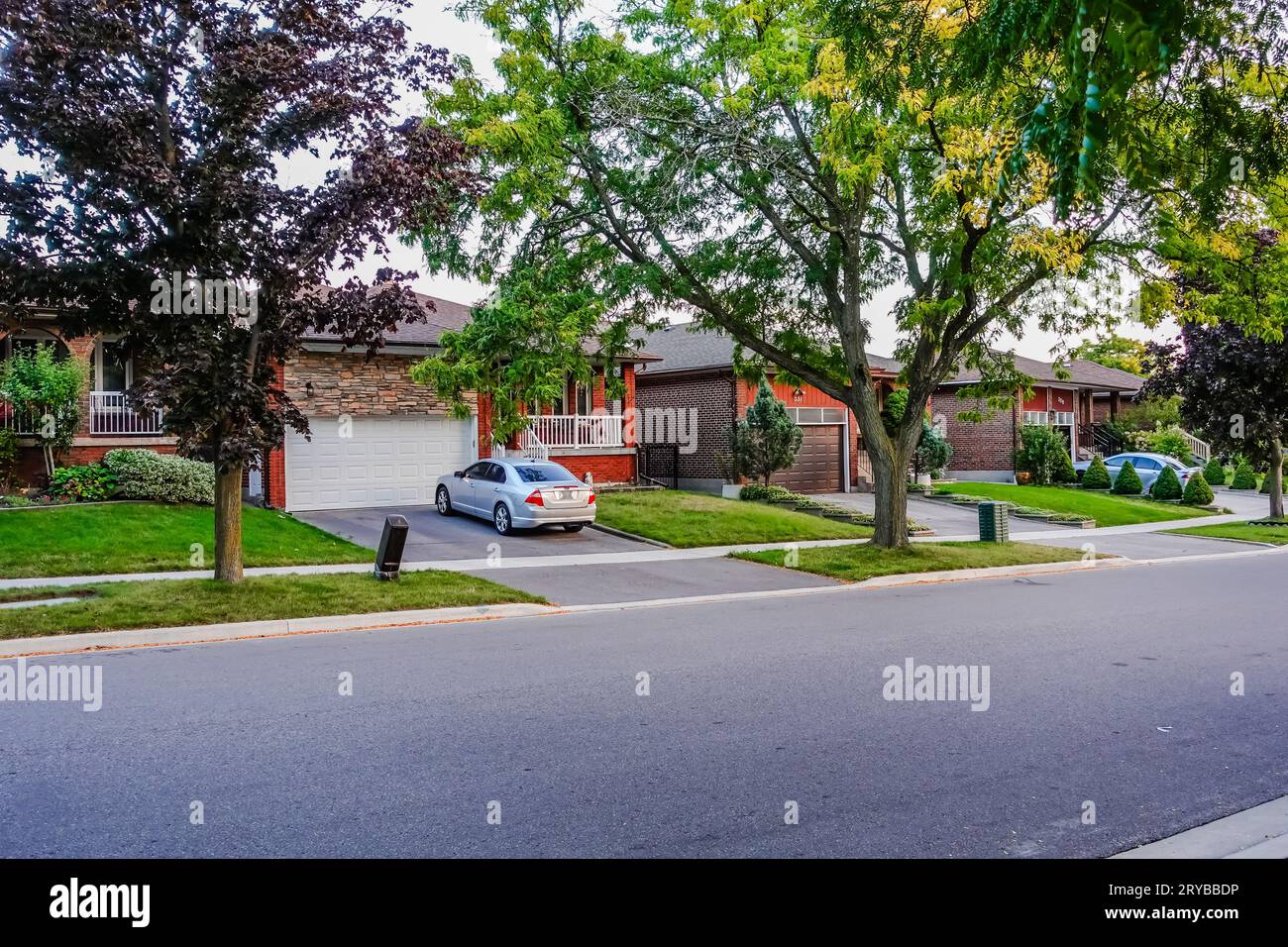 toronto residential street in a suburban neighbourhood Stock Photo - Alamy