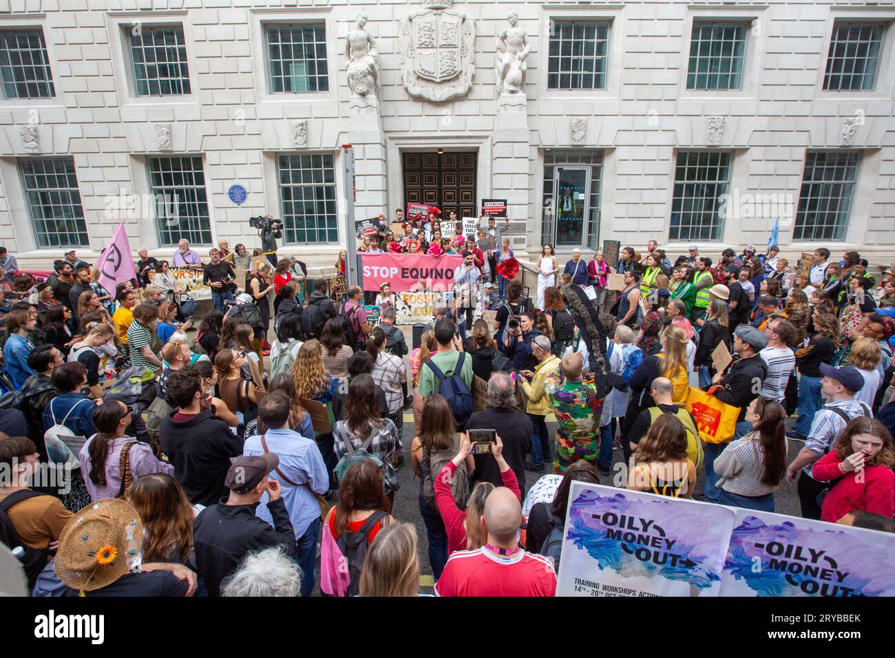London, England, UK. 30th Sep, 2023. Extinction Rebellion activists ...