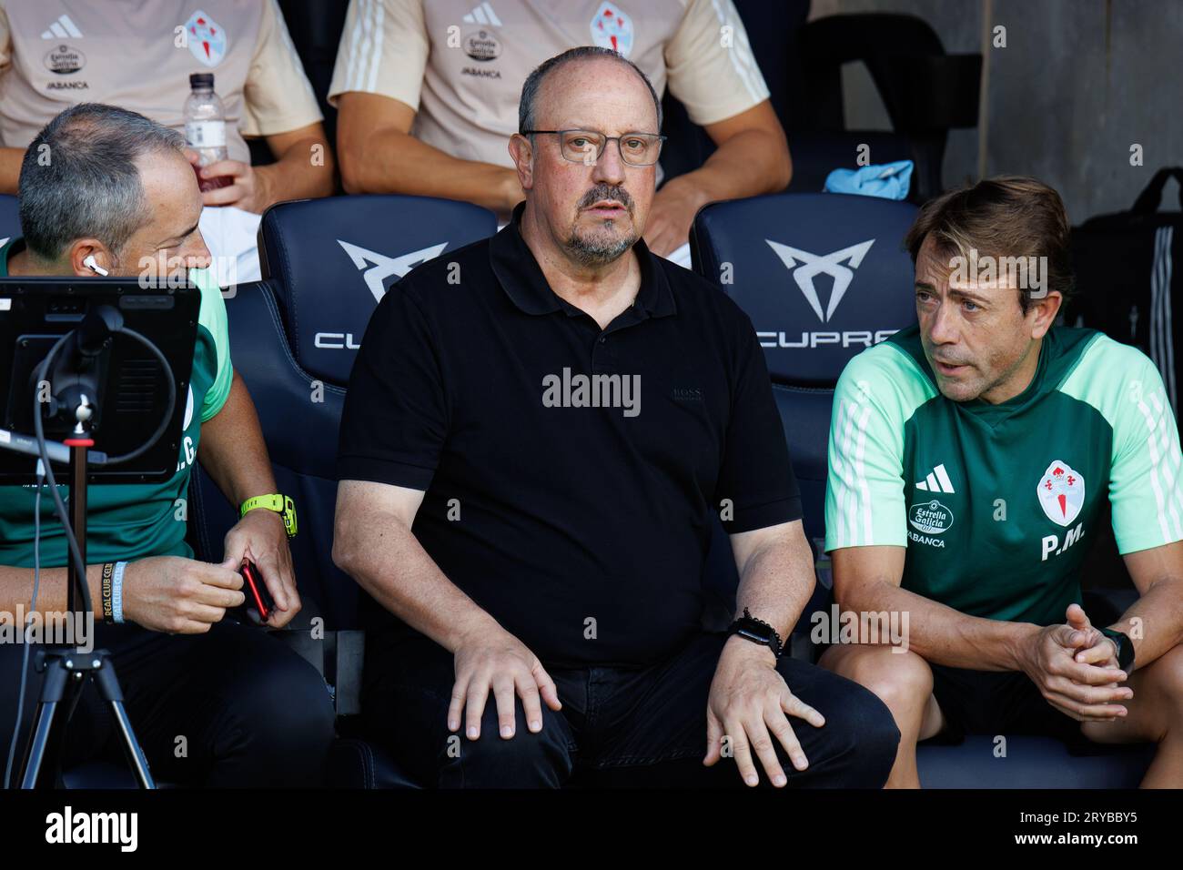Barcelona, Spain. 23th Sep, 2023. The manager Rafa Benitez in action ...