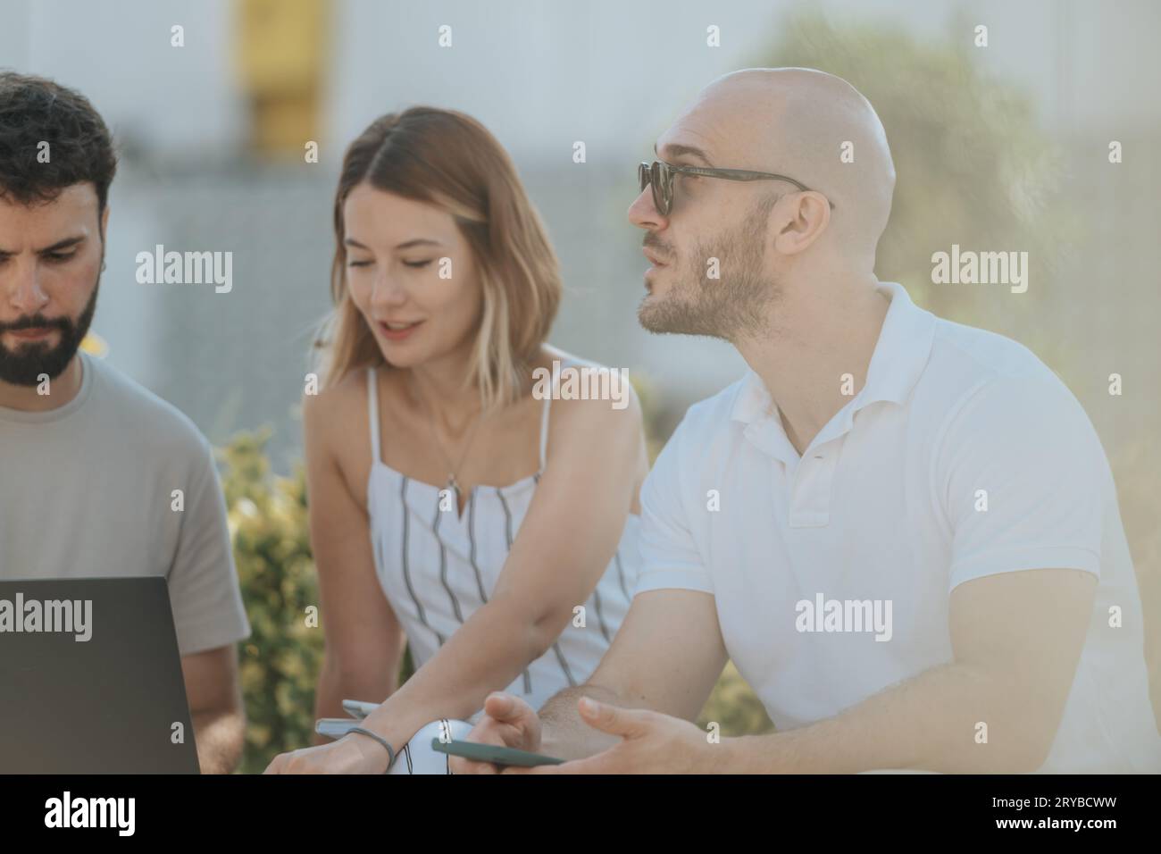 Architectural Team Collaborating on Modern Building Design and ...