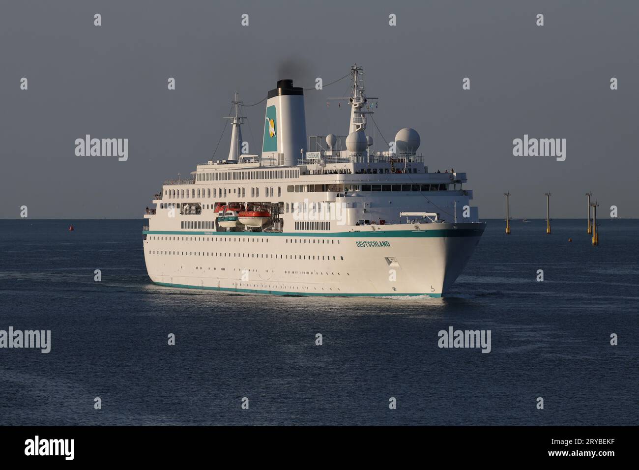 The Phoenix Reisen cruise ship MS DEUTSCHLAND makes its way through The ...