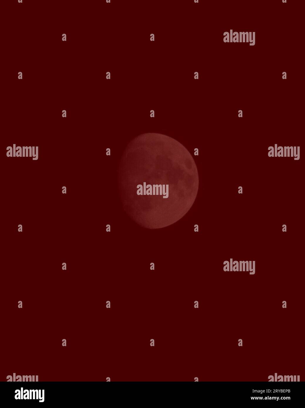 Waxing Gibbous Moon, 81.2% Illumination, 9/25/2023, Red Tint with ...