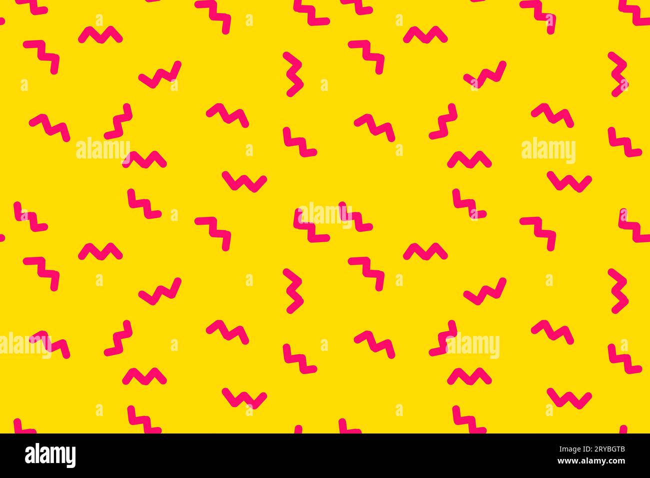 Creative cute squiggle print with colored abstract squiggles. Seamless ...