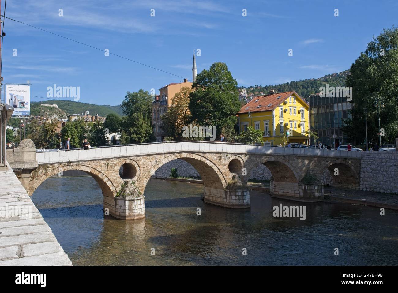 Sarajevo, Bosnia and Herzegovina - Sep 27, 2023: Ottoman-era stone ...