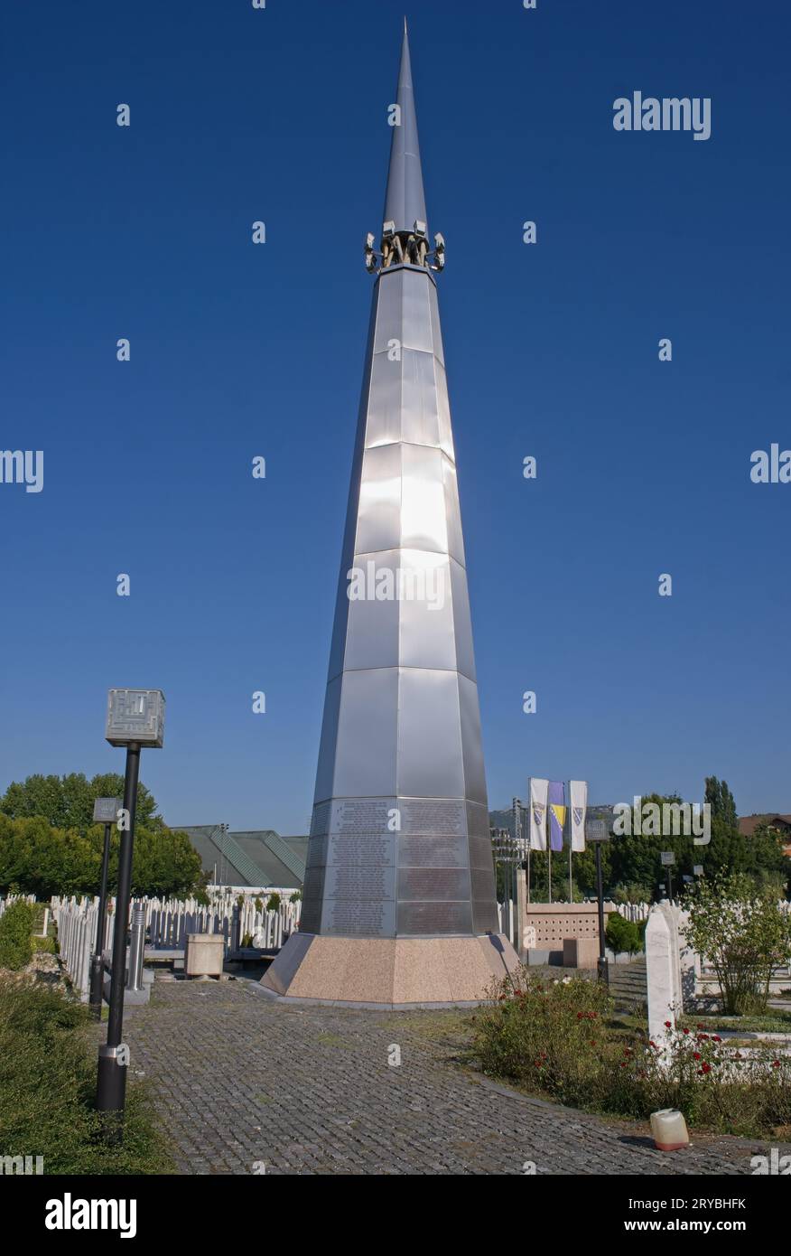 Sarajevo, Bosnia and Herzegovina - Sep 29, 2023: Mezarje Stadion. Many ...