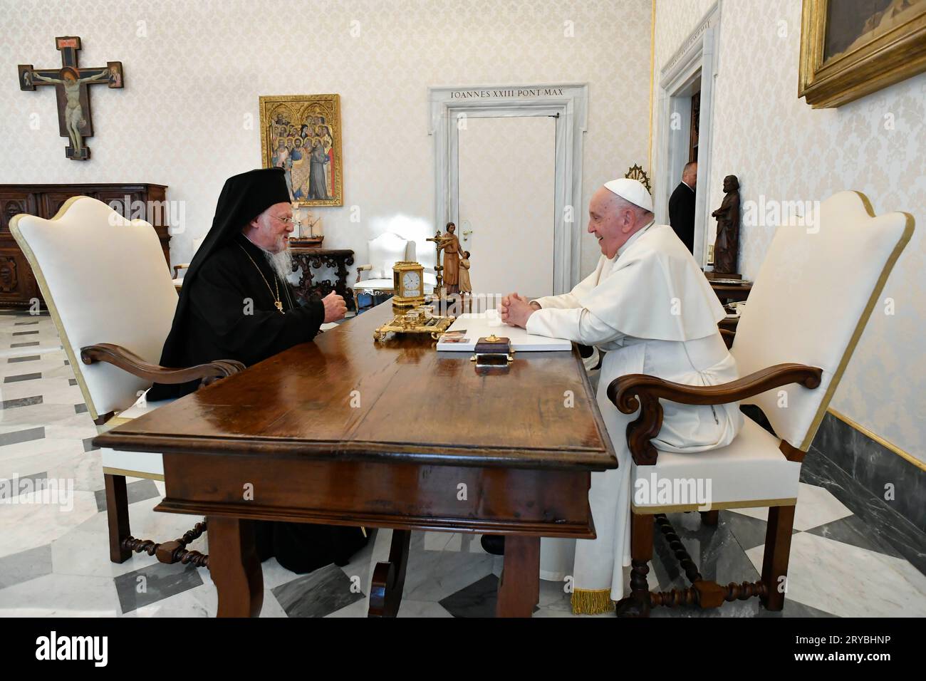Italy, Rome, Vatican, 2023/09/30 Pope Francis receives Bartholomew I ...