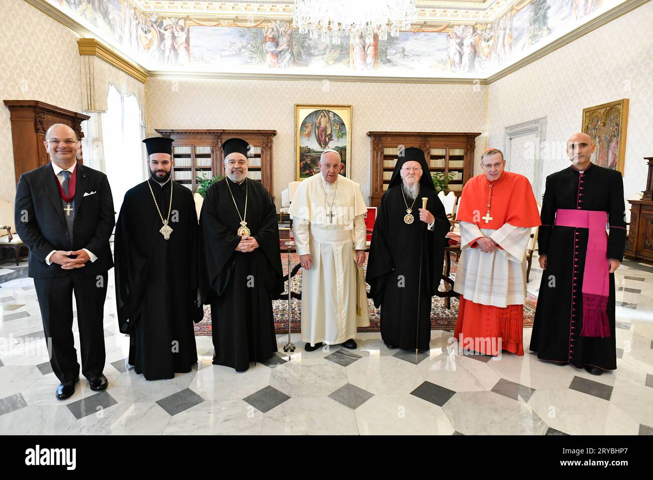 Italy, Rome, Vatican, 2023/09/30 Pope Francis receives Bartholomew I ...
