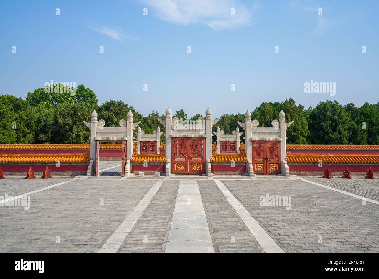 Beijing City, China - July 2, 2023: Lingxing Gate of Beijing Ditan Park ...
