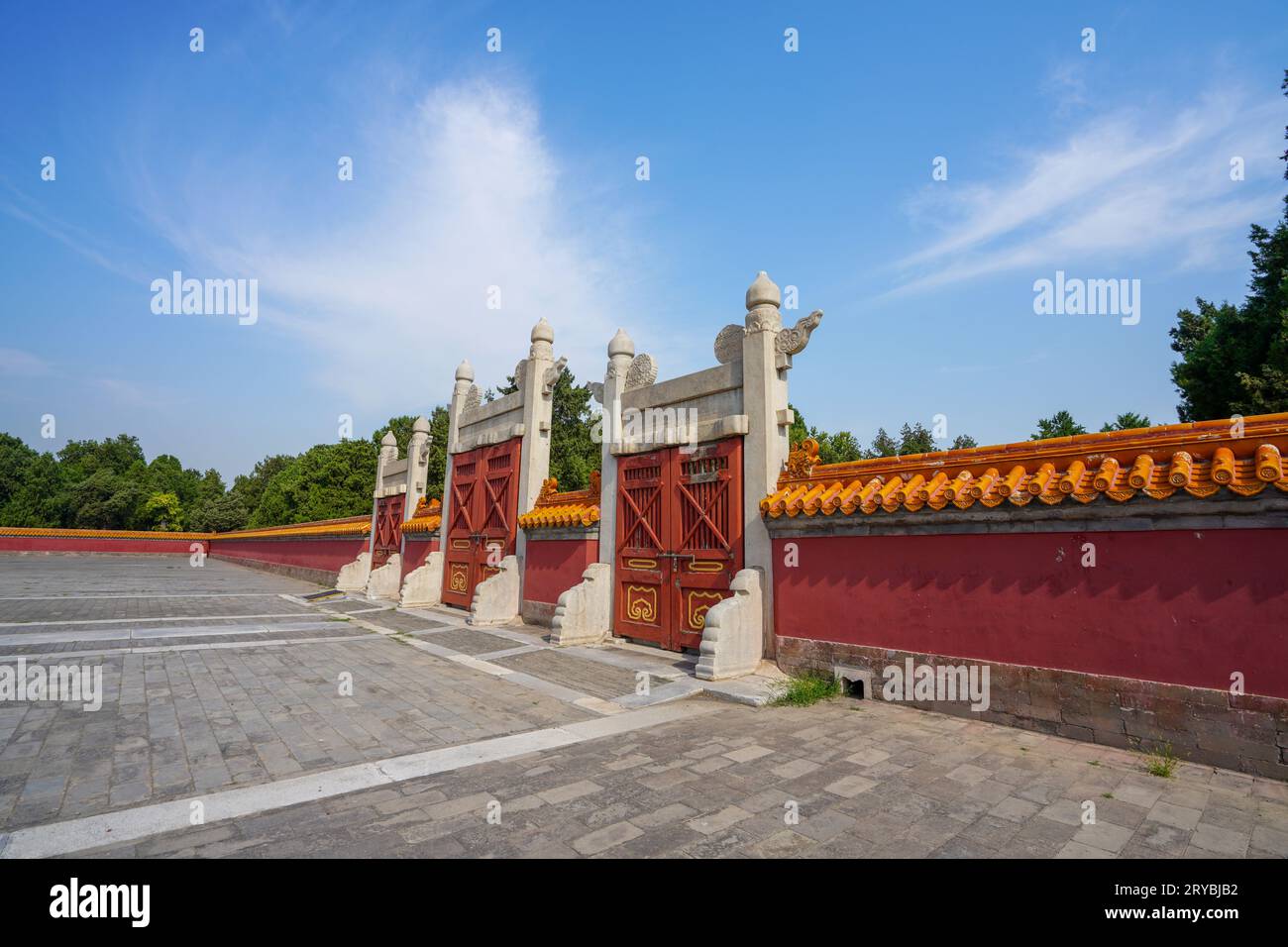 Beijing City, China - July 2, 2023: Lingxing Gate of Beijing Ditan Park ...